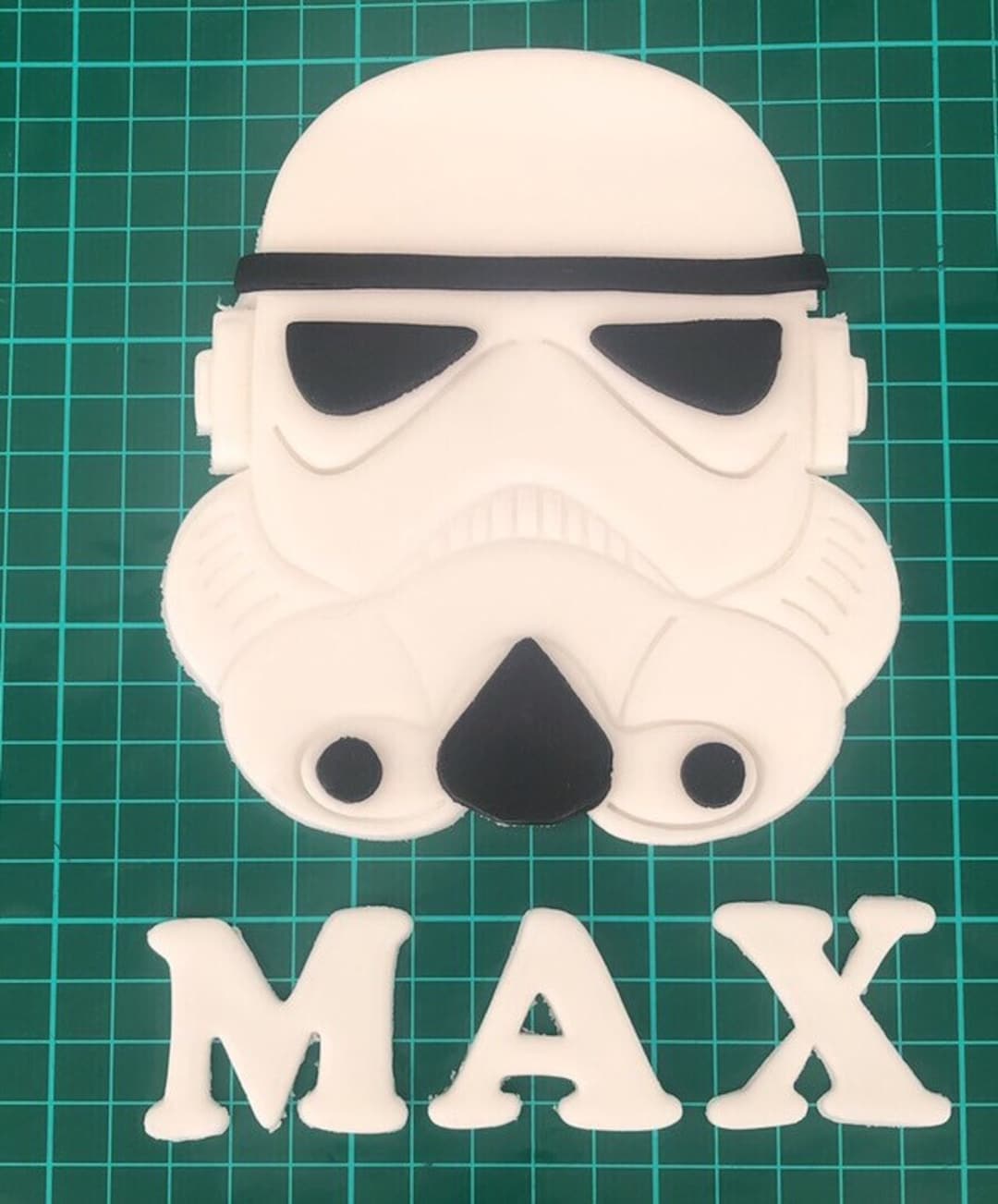 Edible Sugar Star Wars Stormtrooper Personalised Cake Topper & Name Set ...