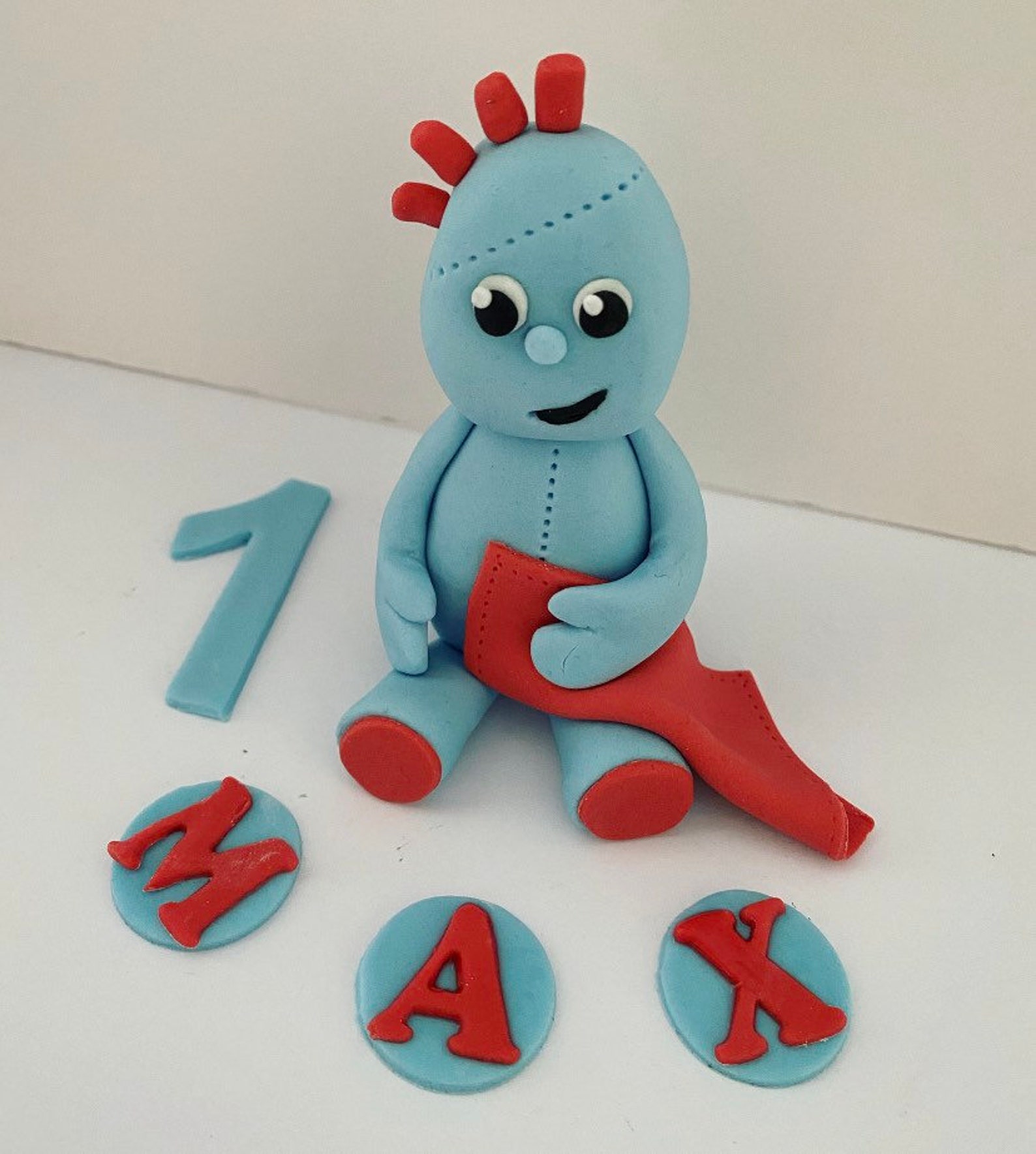 Iggle Piggle in the Night Garden Birthday Handmade Cake Topper Set ...