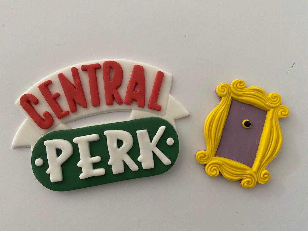 Edible Sugar Central Perk Friends Coffeehouse Plaque & Peephole Frame ...