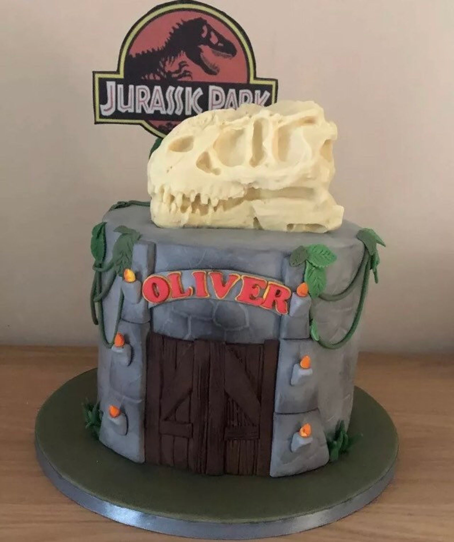 Solid Chocolate Dinosaur Skull Cake Topper T. Rex Fossil - Etsy
