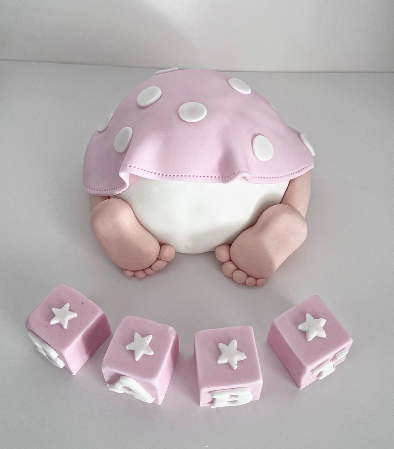 Cute Baby Bum and Feet Cake Topper 1st Birthday, Christening, Baby ...
