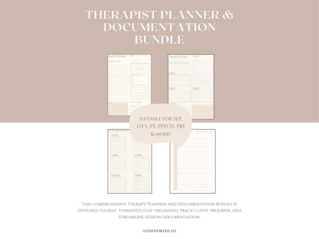 Therapy Planner Bundle: Progress Note Cheat Sheet (digital Download) - Etsy
