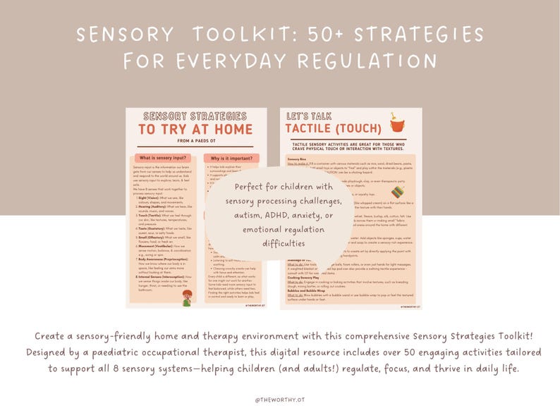 Sensory Toolkit: 50+ Strategies for Everyday Regulation for Home ...