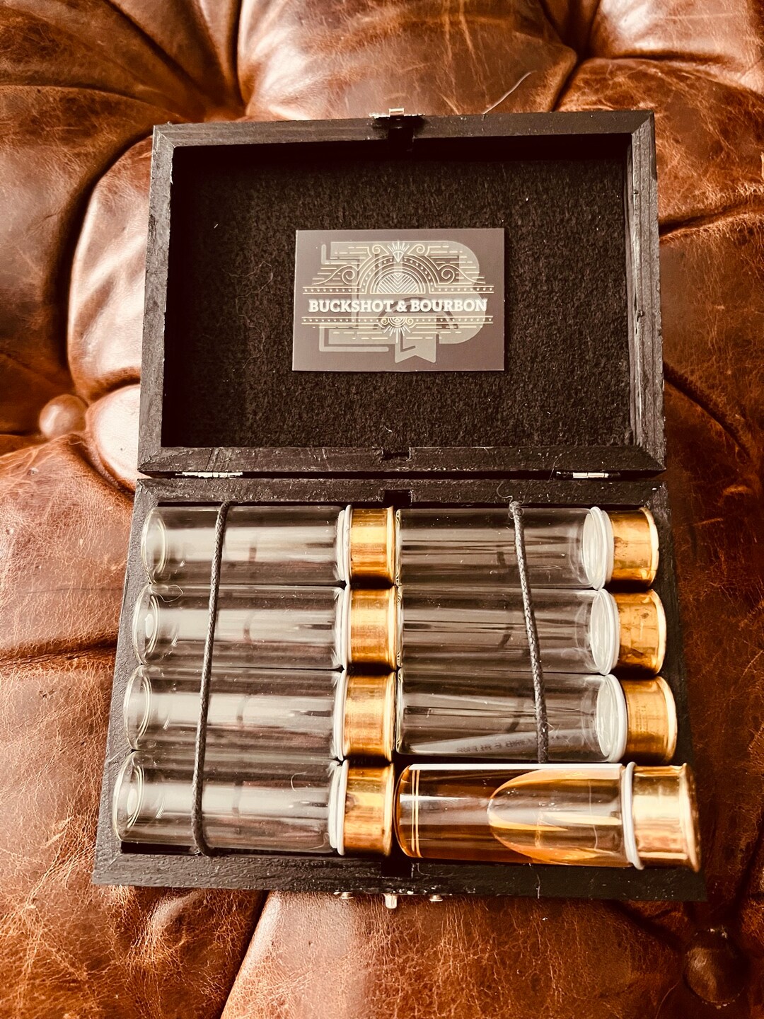 Set of 8 Shell Flasks With Case - Etsy