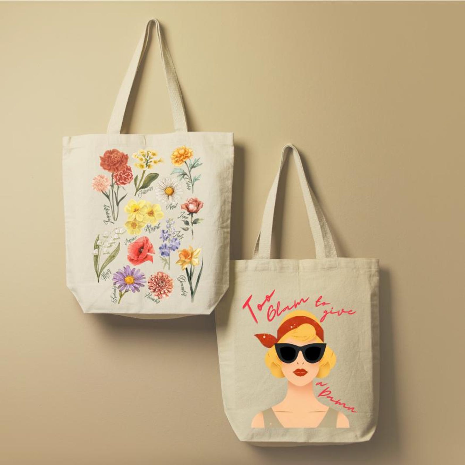 20 Sublimation Tote Bag Designs - Farmers Market, Retro Coffee Shop ...