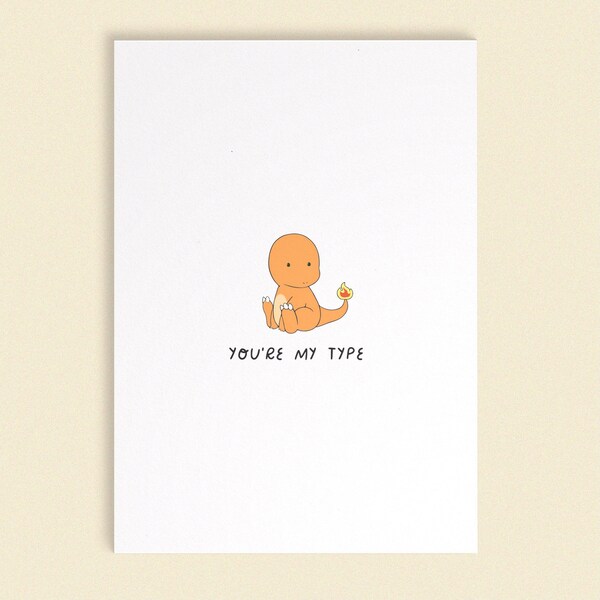 Charmander Card - Etsy