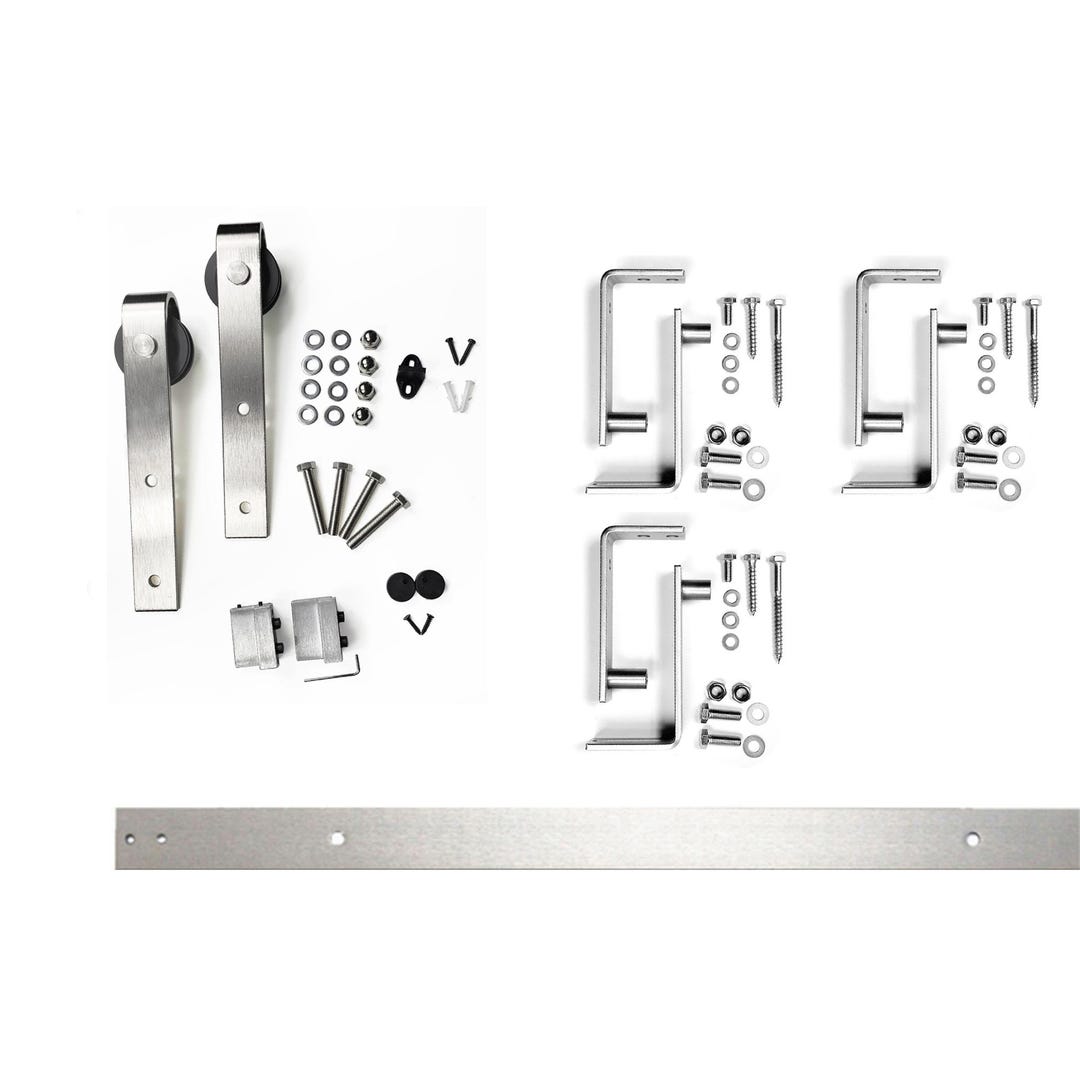 Brushed Nickel Single Track Bypass Convert to Double Track U-shape ...