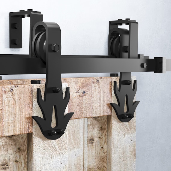 Double Bypass Barn Door Track System Step By Step 13' Double Barn Door