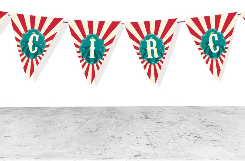 Printable Carnival Circus Banner Bunting A-Z - Etsy