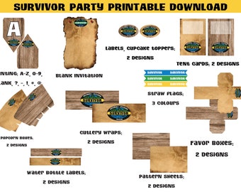 Survivor Invitation Printable Template - Etsy