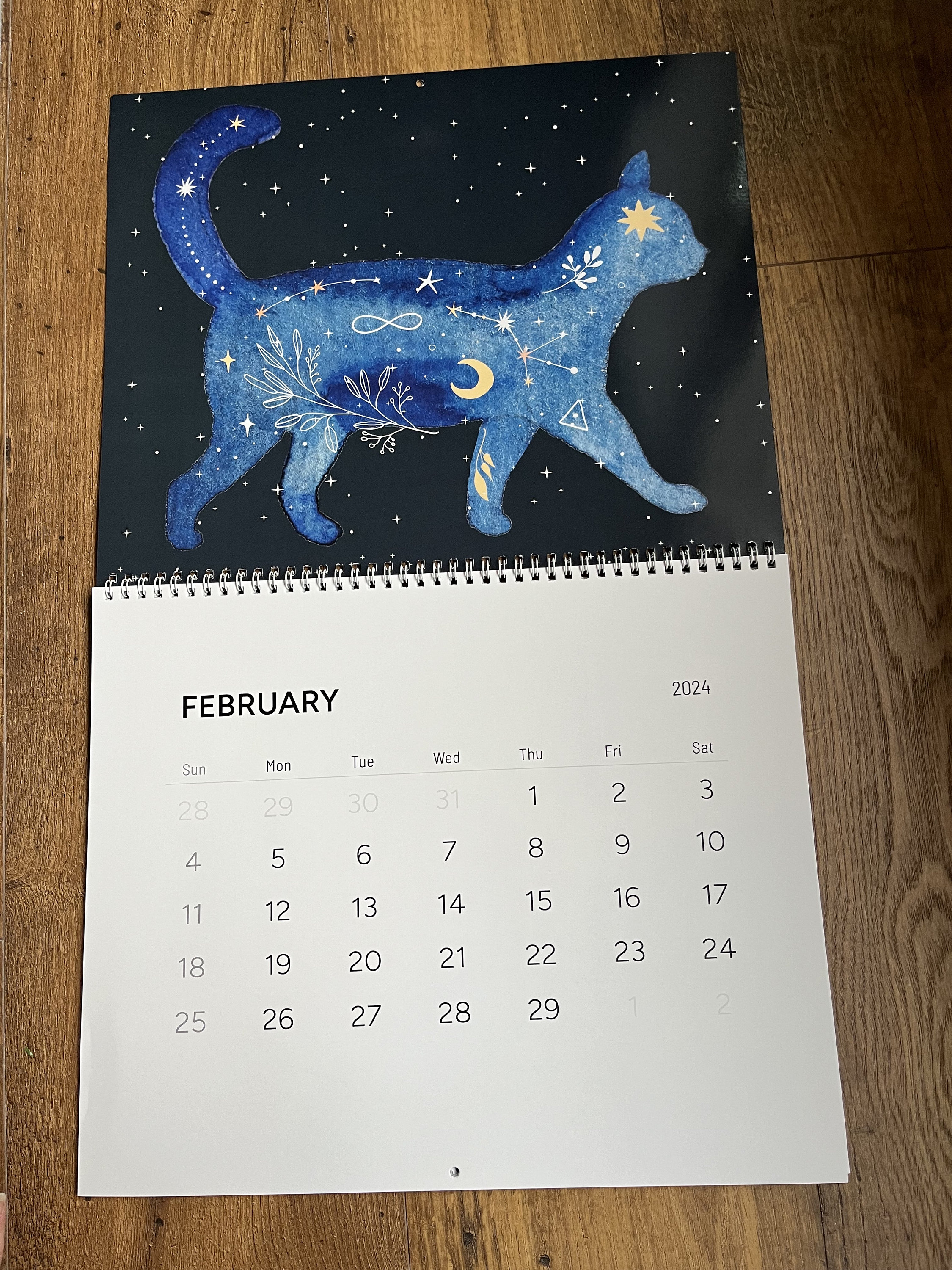 Spiritual Cats Calendar 2024 Cat Calendar Spiritual Cat Calendar Cat ...