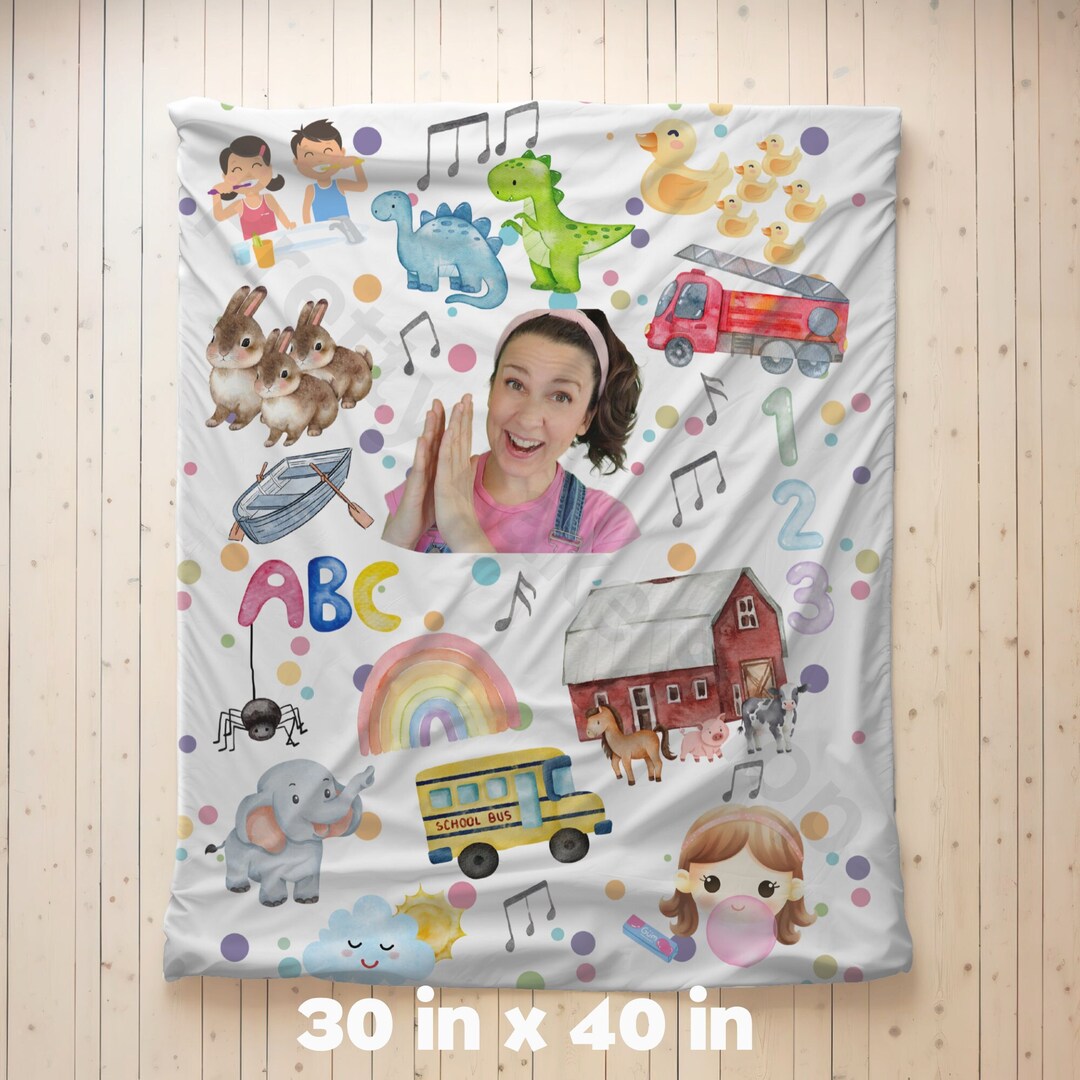 Miss Rachel Blanket 30 X 40 in With Song Symbols Velvety Blanket for ...