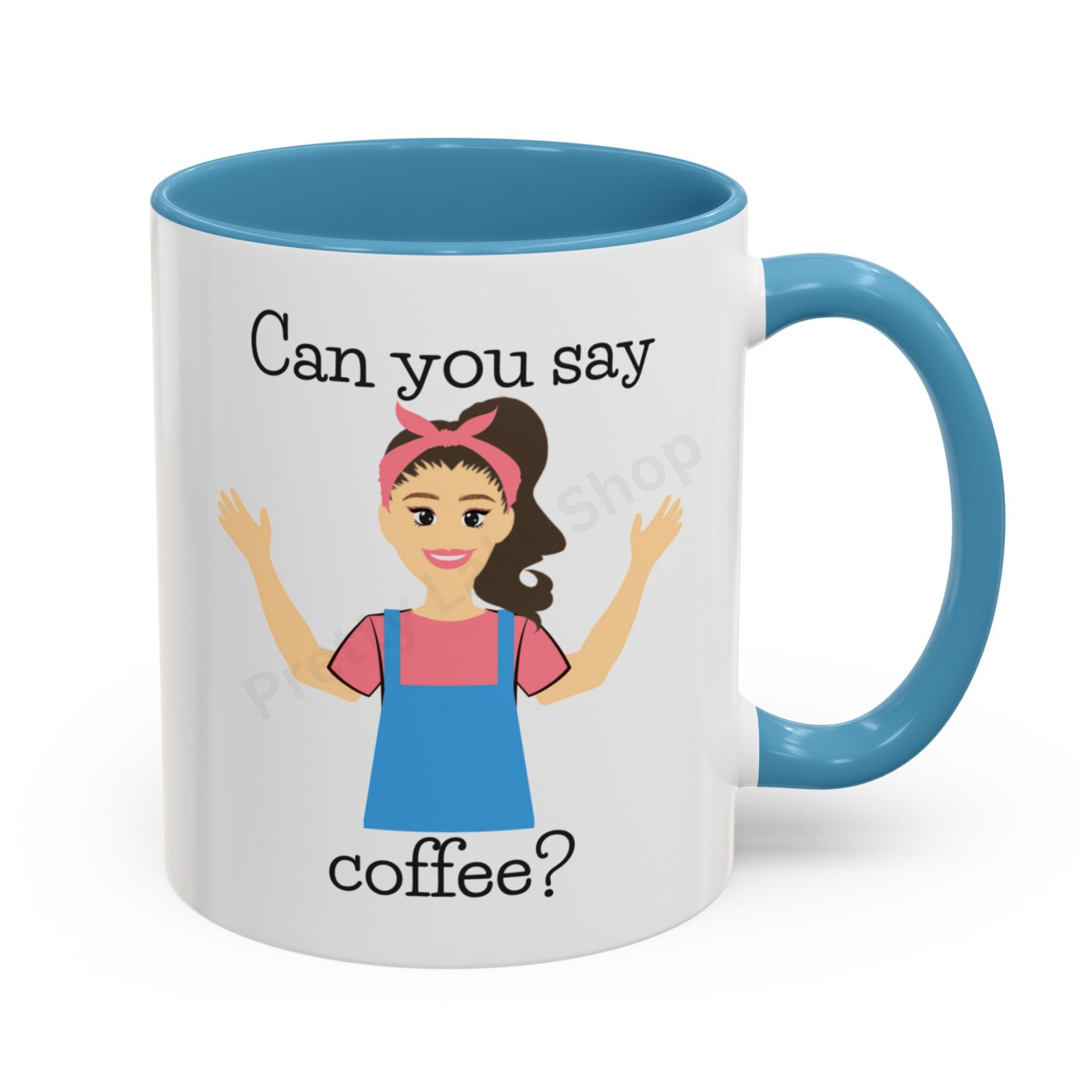 Miss Rachel Mug "can You Say Coffee?" 11 Oz Two-tone Ceramic Mug | Miss ...