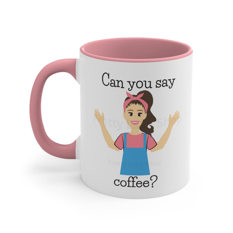 Ms Rachel Mug can You Say Coffee 11 Oz Two-tone Ceramic Mug Miss Rachel ...
