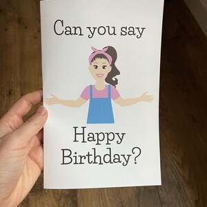 Miss Rachel Birthday Card Instant Download | Rachel Card to Print at ...