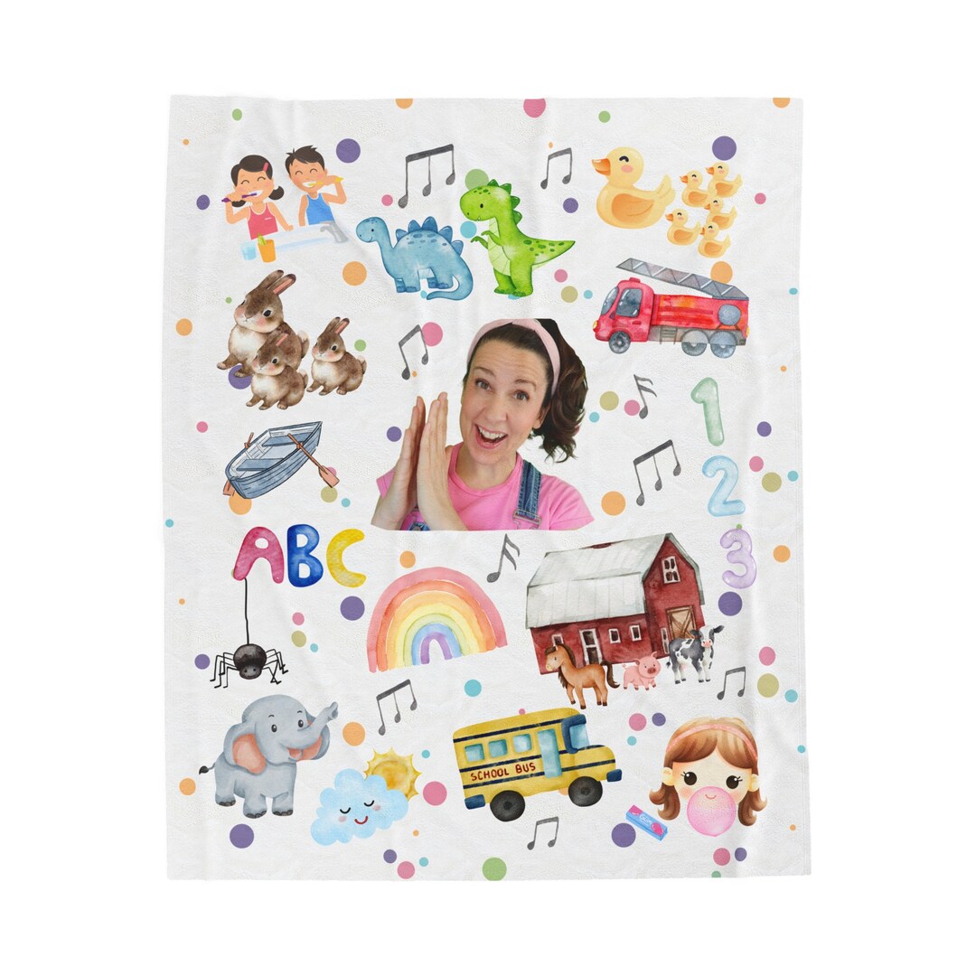 Ms Rachel Blanket With Song Symbols Songs for Littles Songs - Etsy Canada