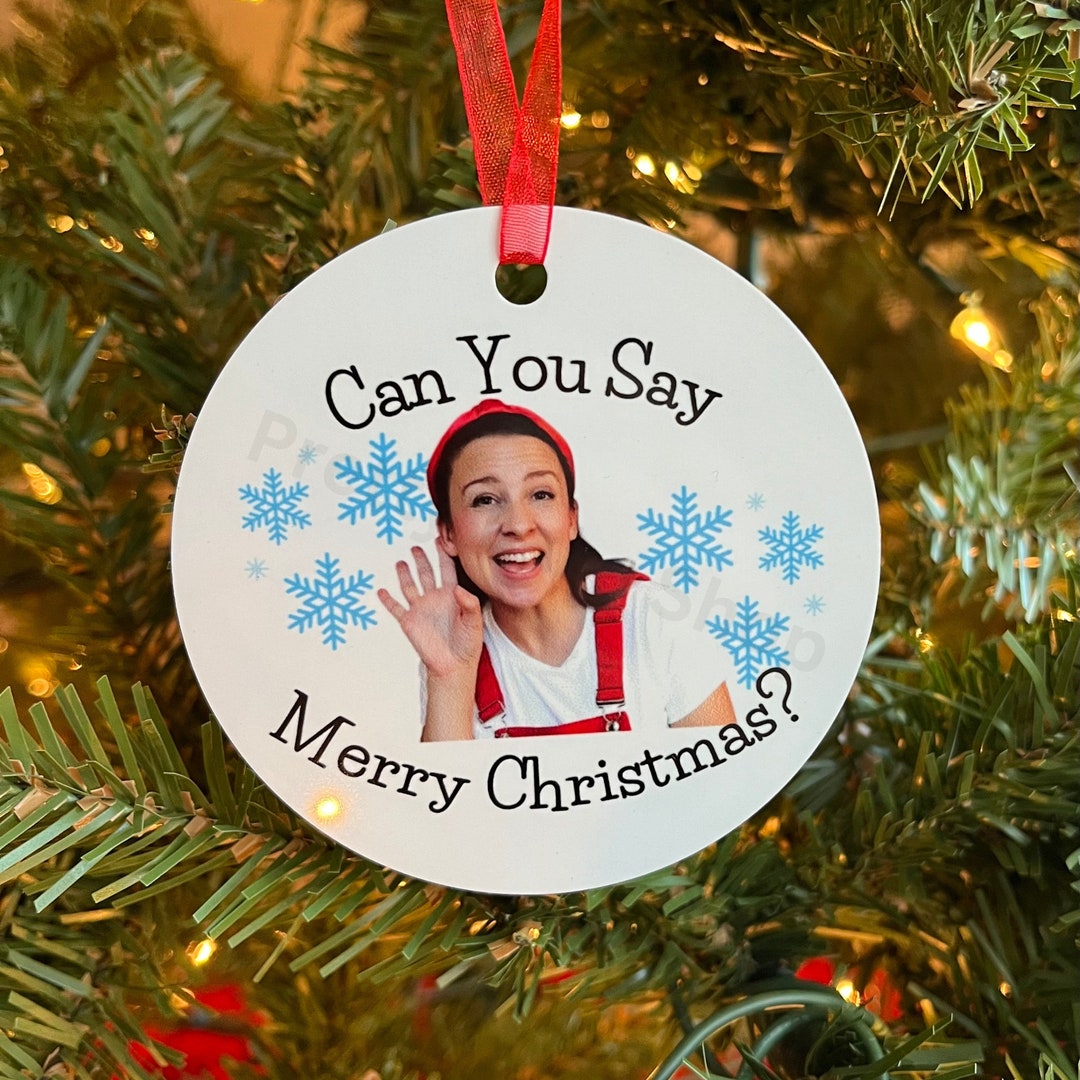 Ms Rachel Christmas Ornament 3.5 in can You Say Merry Christmas ...