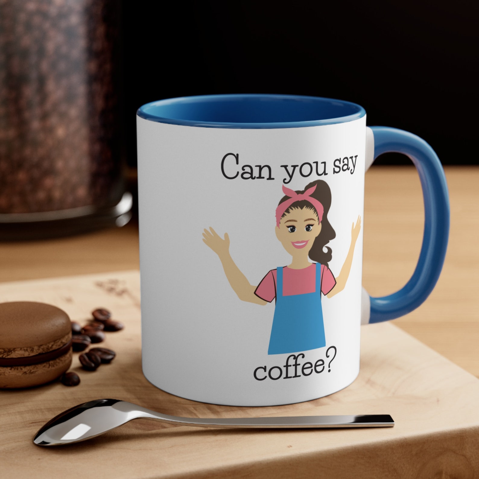 Ms Rachel Mug can You Say Coffee 11 Oz Two-tone Ceramic Mug Miss Rachel ...