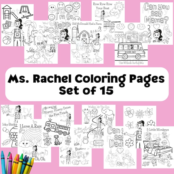 Ms Rachel Coloring Pages - Etsy
