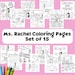 Miss Rachel Inspired Coloring Pages | Instant Download | Miss Rachel ...