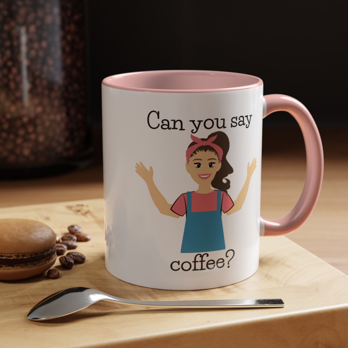 Miss Rachel Mug "can You Say Coffee?" 11 Oz Two-tone Ceramic Mug | Miss ...