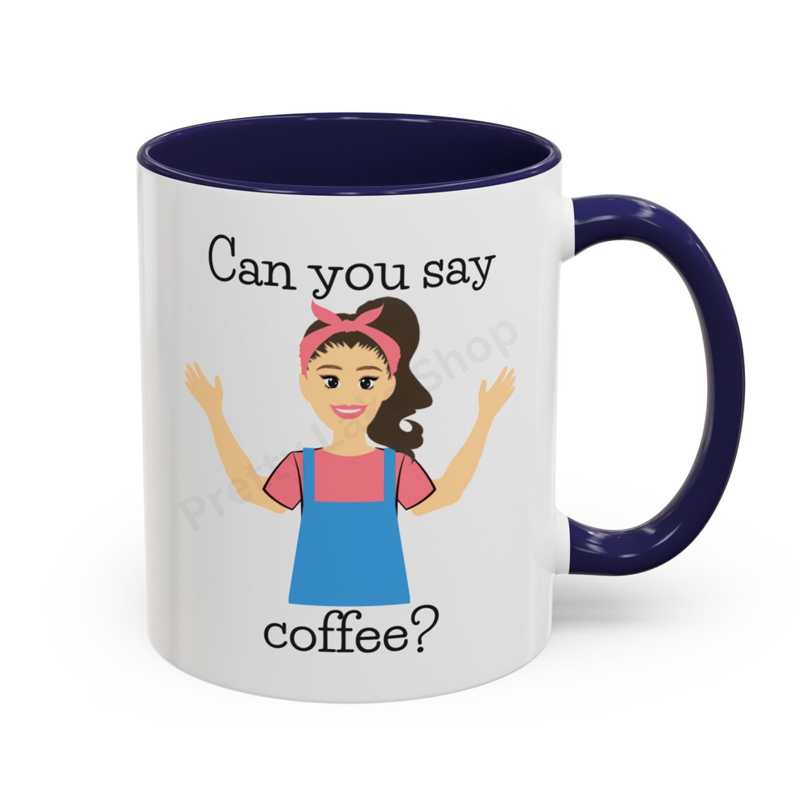Miss Rachel Mug "can You Say Coffee?" 11 Oz Two-tone Ceramic Mug | Miss ...
