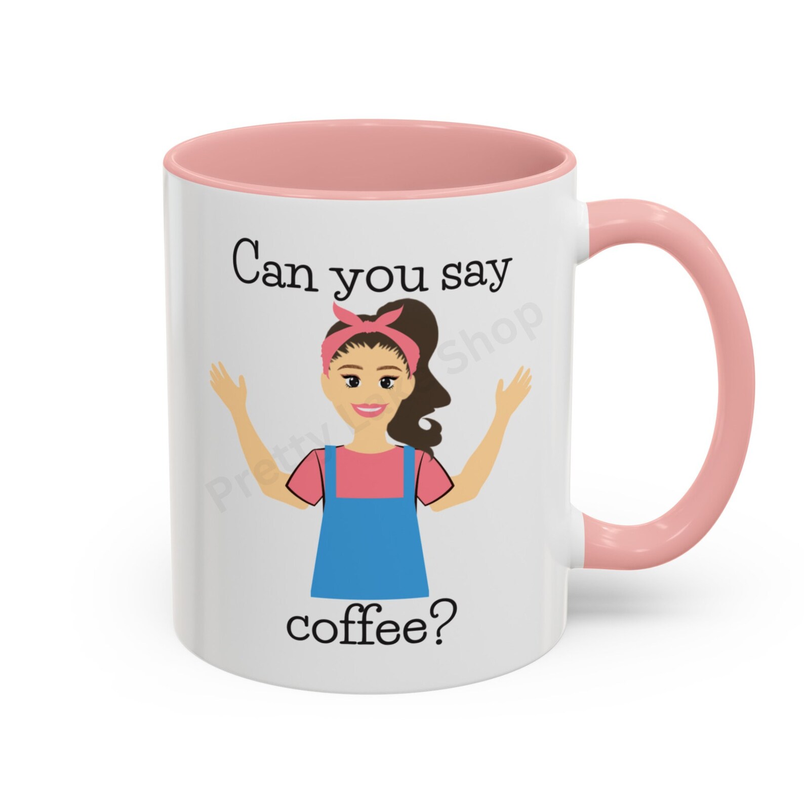 Miss Rachel Mug "can You Say Coffee?" 11 Oz Two-tone Ceramic Mug | Miss ...