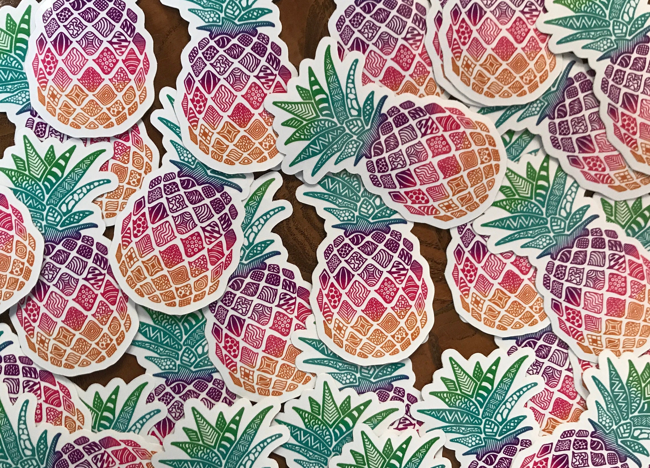 Pineapple Sticker - Etsy