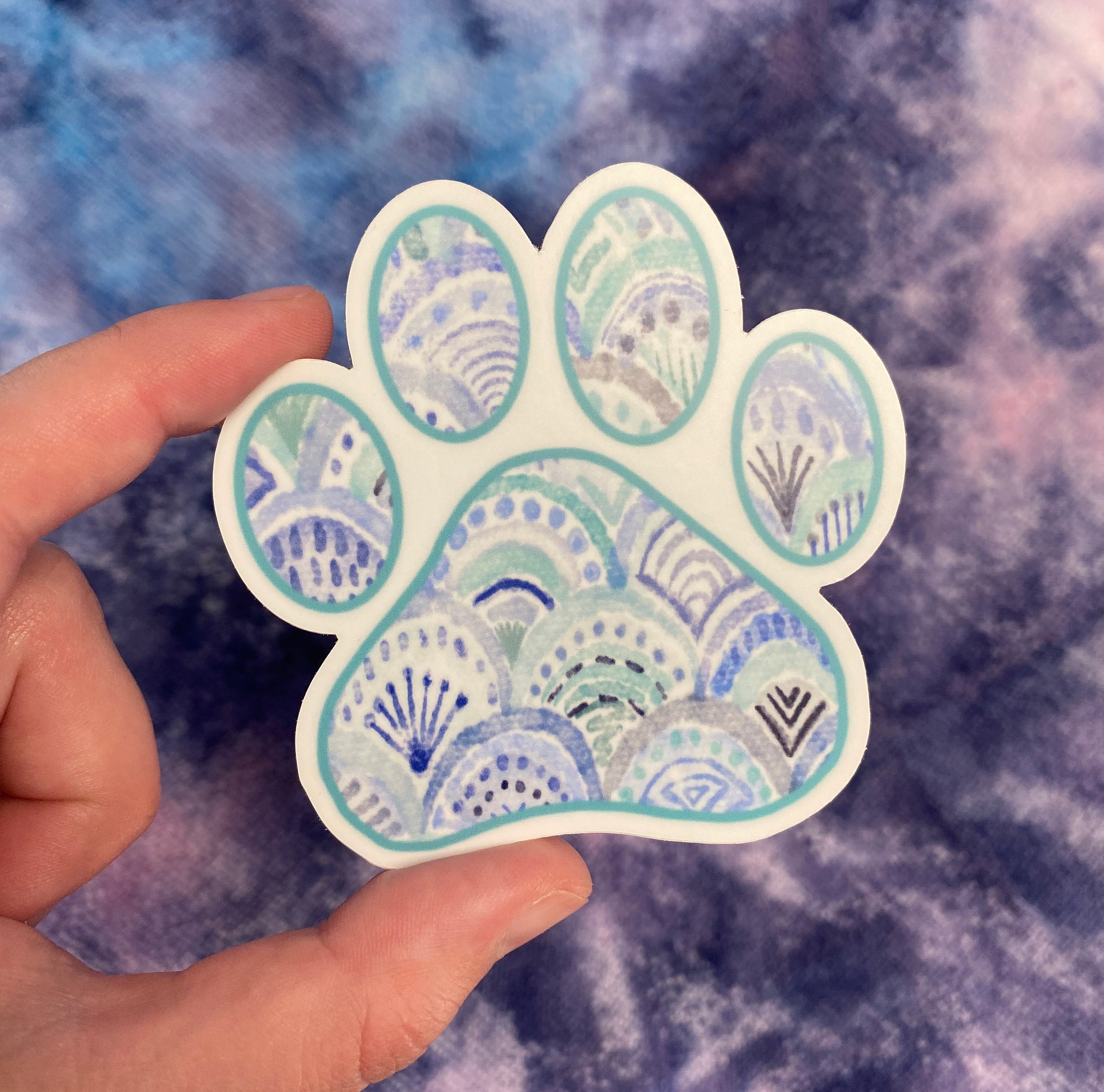 Paw Print Sticker | Etsy