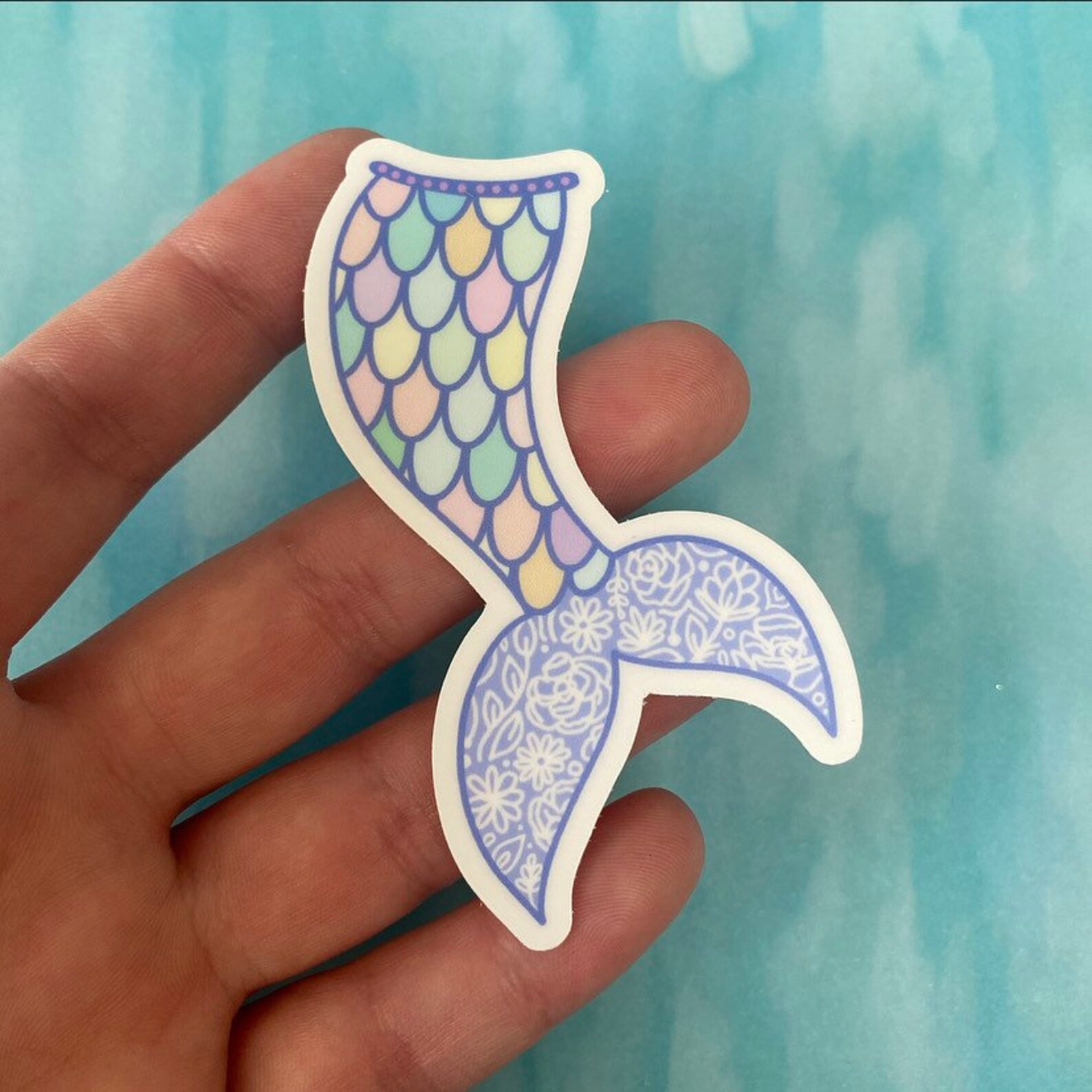 Mermaid Tail Sticker | Etsy