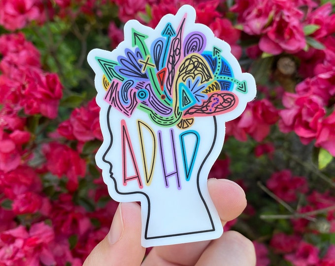ADHD Sticker - Etsy