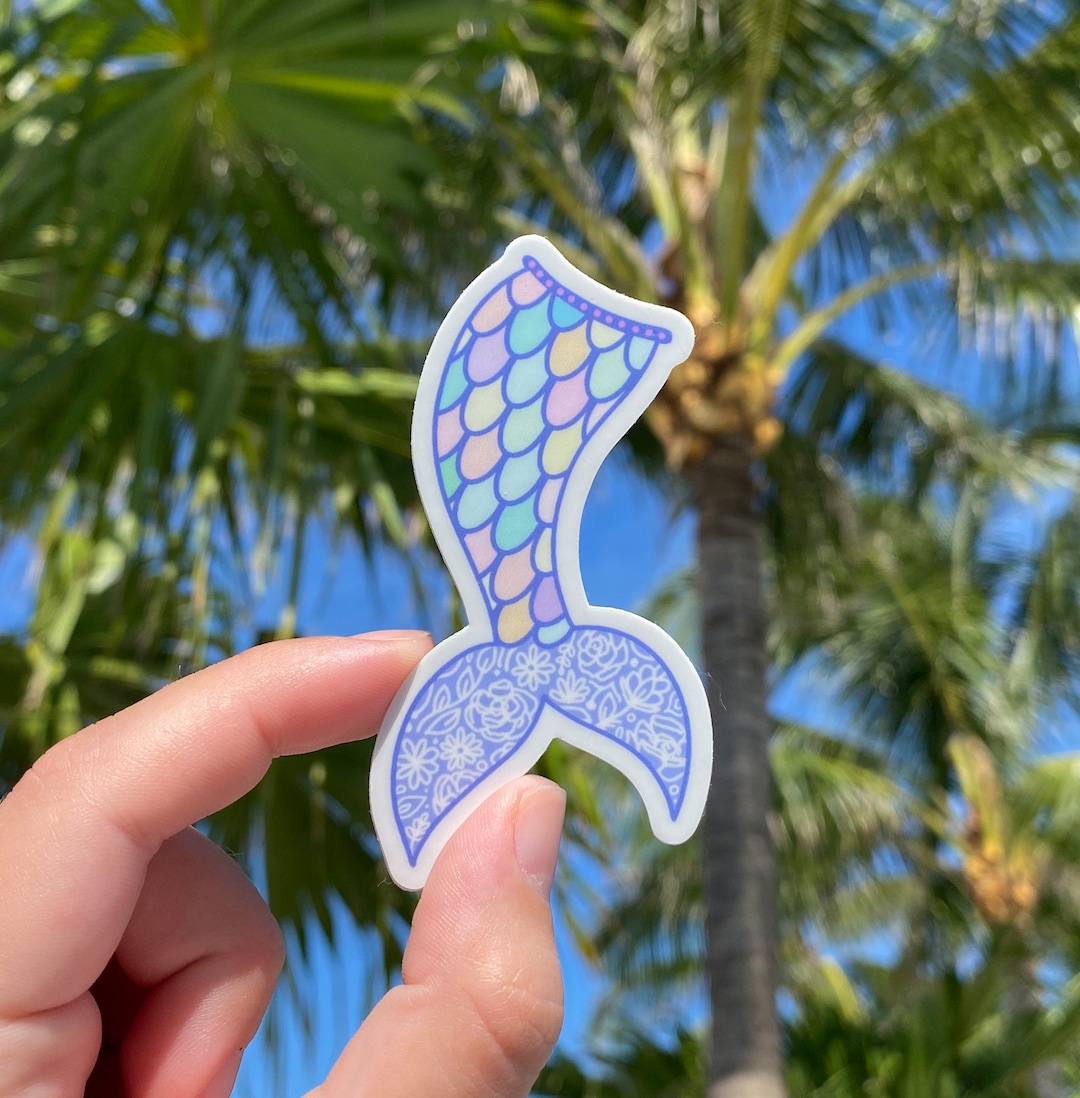 Mermaid Tail Sticker - Etsy