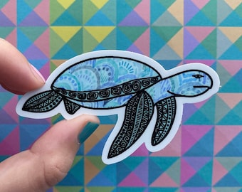 Sea Turtle Sticker Stay Chill Dude Sticker Aesthetic Vsco - Etsy
