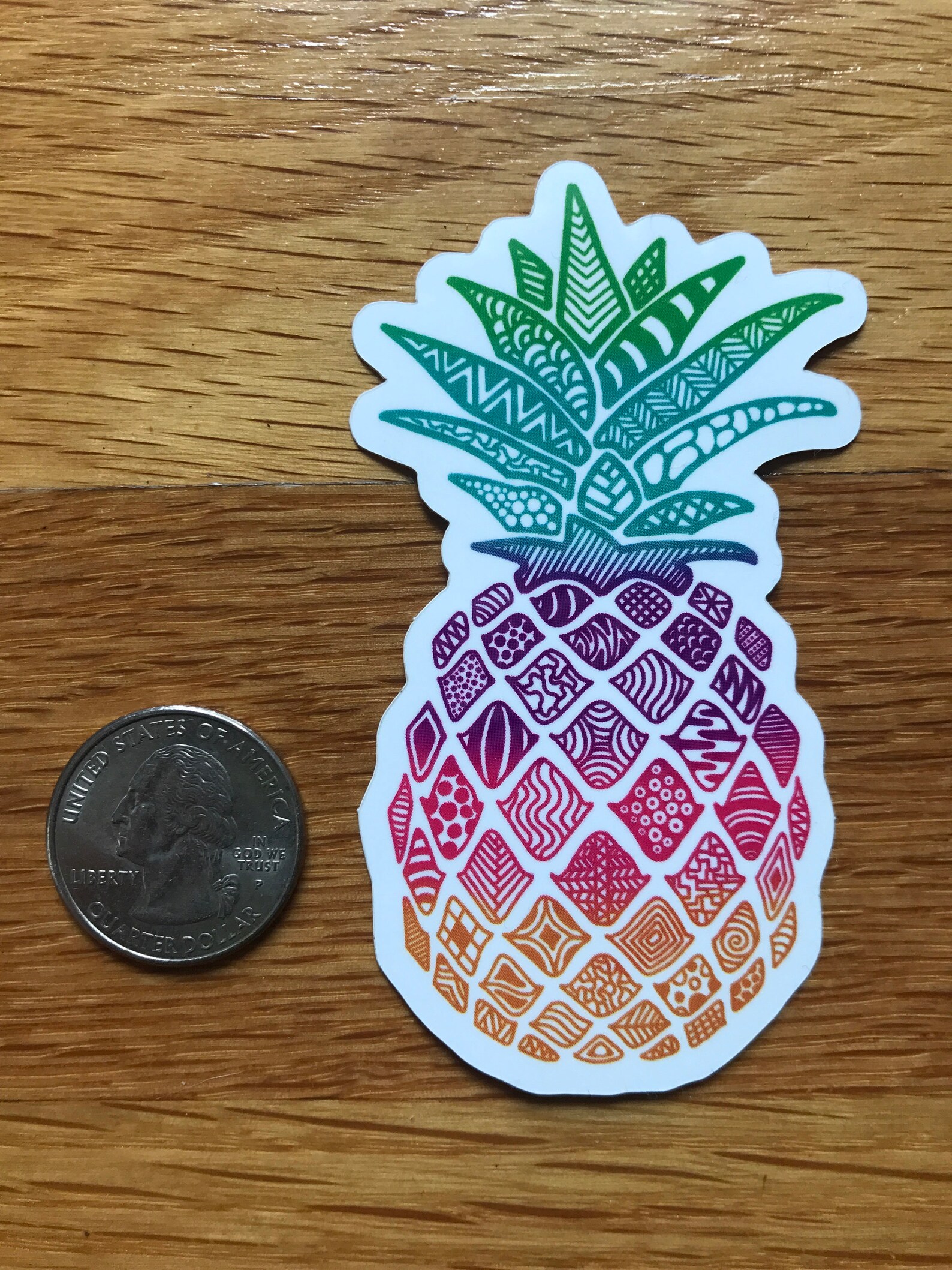 Pineapple Sticker - Etsy