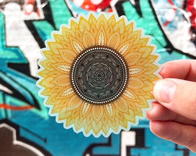 Sunflower Sticker - Etsy