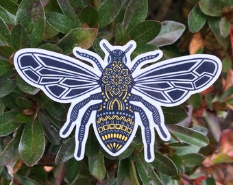 Bee Sticker | Etsy