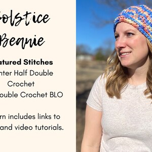 CROCHET PATTERN, Solstice Beanie, Winter Hat, Intermediate - Etsy