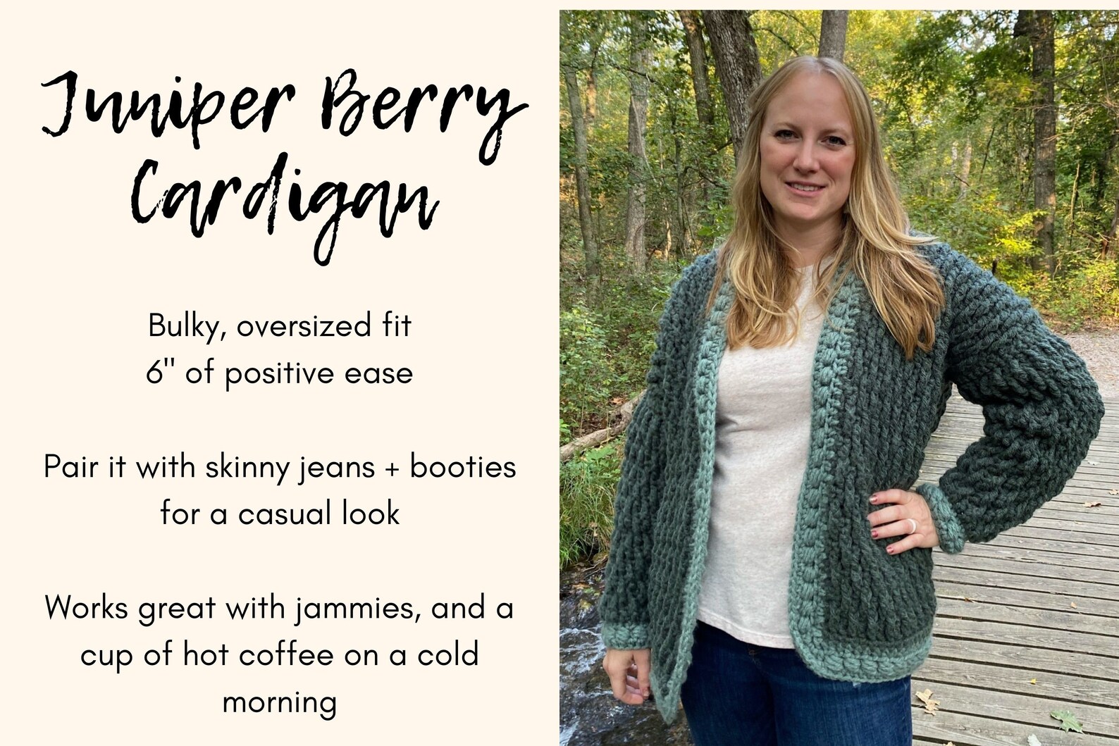 CROCHET PATTERN // Juniper Berry Cardigan, Bulky Oversized Cardigan - Etsy