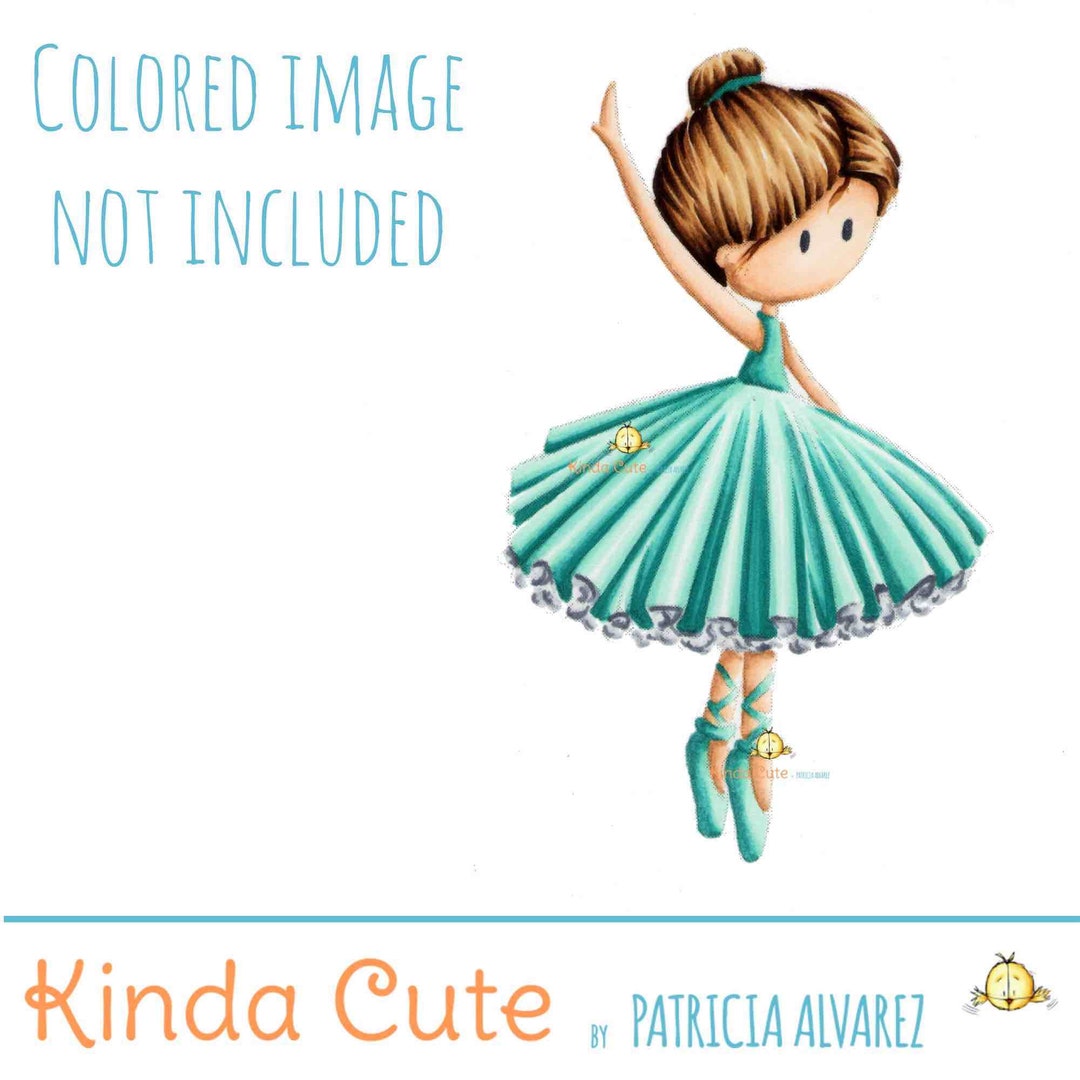Digi Stamp - Ballerina Dancer - Ballet Dancer Digital Stamps - Girl ...