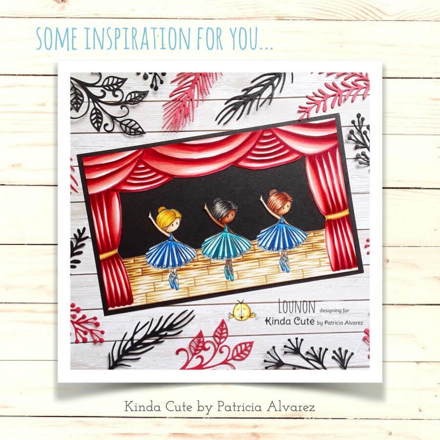 Digi Stamp Ballerina Dancer Ballet Dancer Digital Stamps Girl Ballerina ...