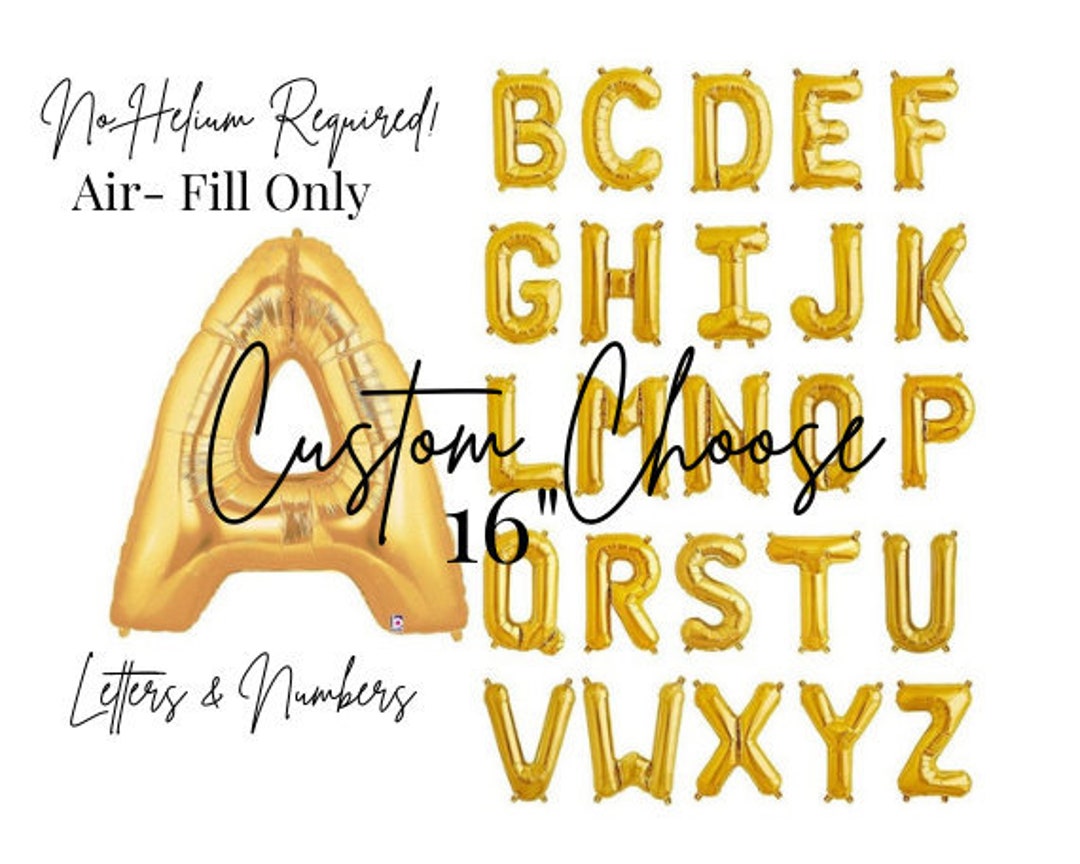 Custom Letter Balloon Banner/create Your Own Words/you - Etsy