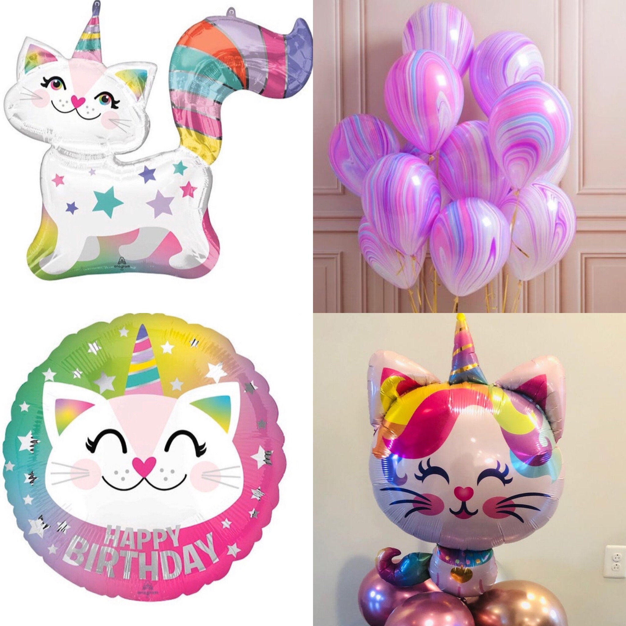 Party Supplies Caticorn Party Decorations Pastel Rainbow Party Unicorn ...