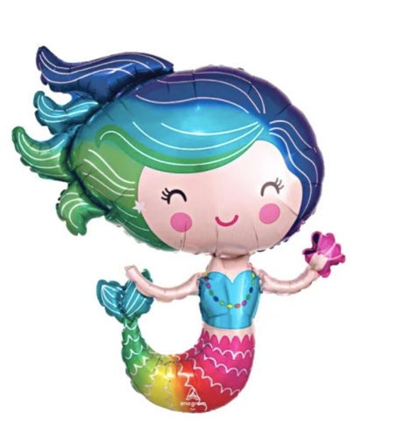 Mermaid Balloon/mermaid Party/under the Sea Party/mermaid | Etsy