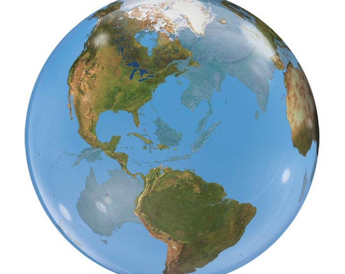 Earth Balloon/clear/earth Day/celestial Party/large Balloons/earth ...