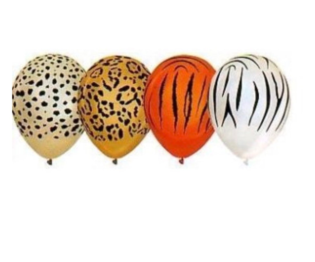 Mini Animal Print Balloons/wild One Party/animal Balloons/zoo - Etsy