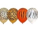 Mini Animal Print Balloons/wild One Party/animal Balloons/zoo - Etsy