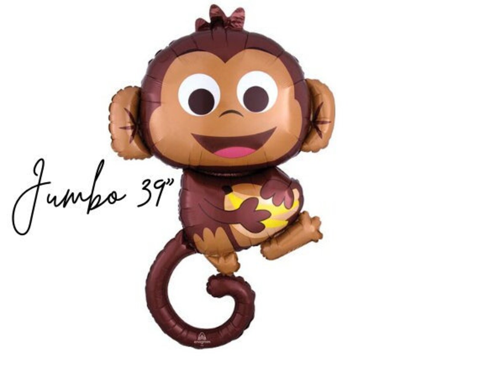 Jumbo Monkey Balloon/animal Party/monkey Theme/monkey - Etsy