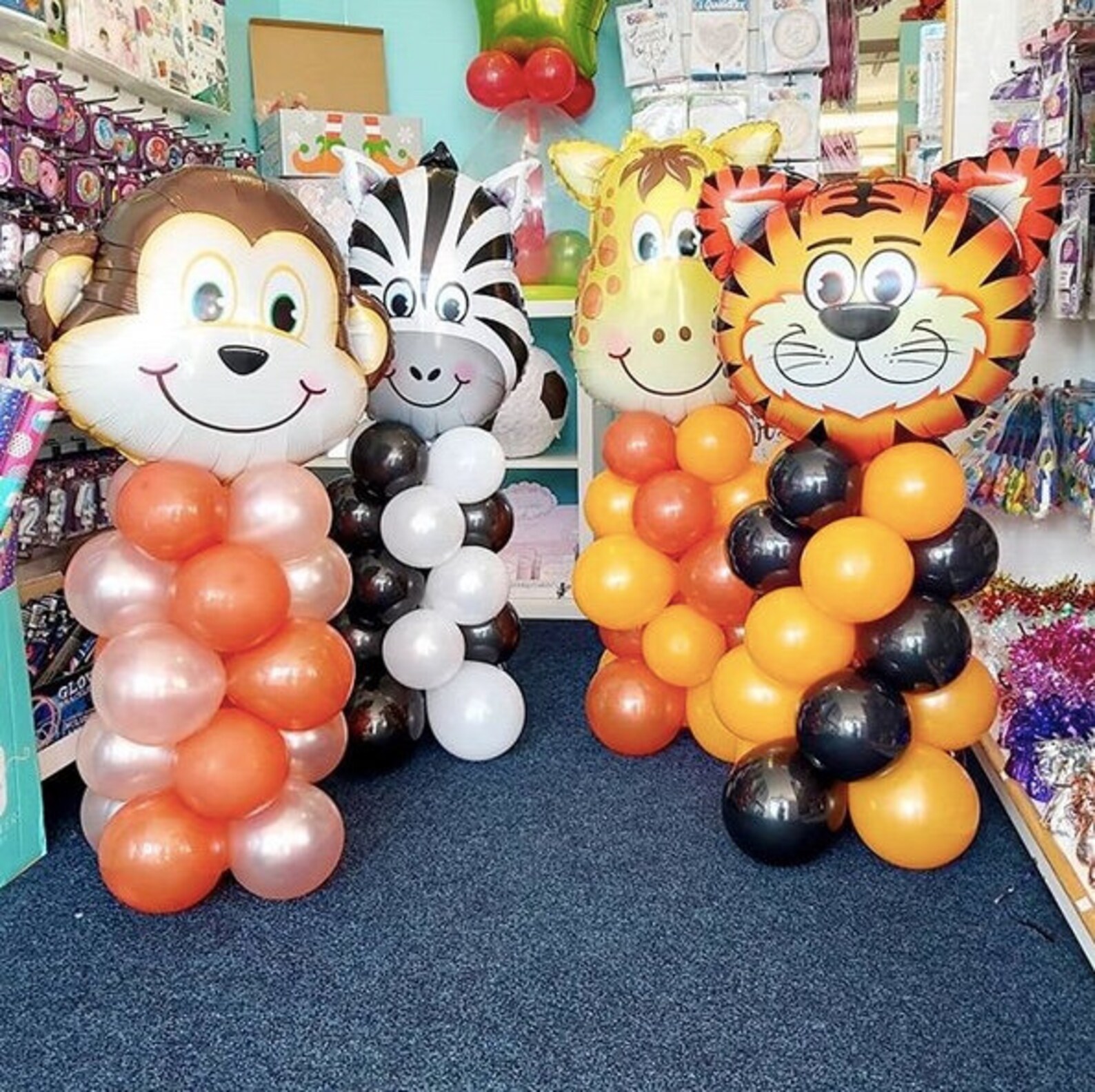 Giant Tiger Balloons/32/safari Party/tiger - Etsy