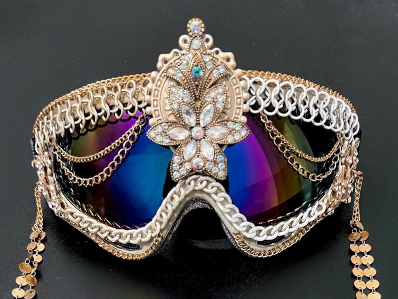 Gold Goggles, Burning Man Goggles, Goggles, Festival Goggles, Rave ...