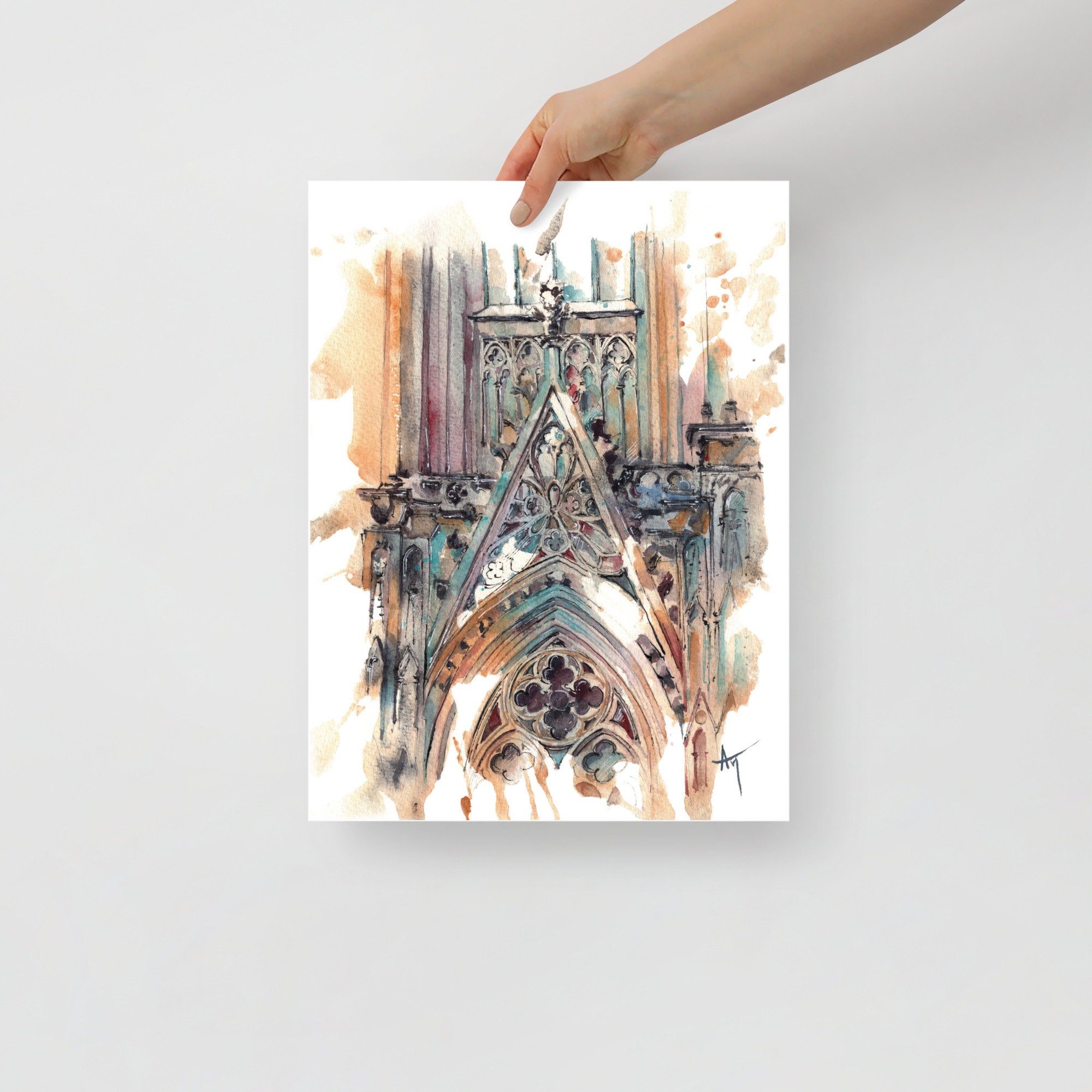 Cologne Poster Koln Print Wall Art Cologne Watercolor Germany Art ...